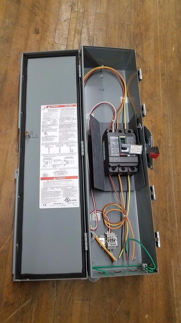 Square D J250AWK Enclosure With HDL36030 Circuit breaker Installed (J#1 ...