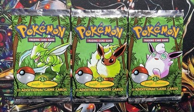 Pokemon Jungle Unlimited Empty Booster Pack Art Lot Display | eBay