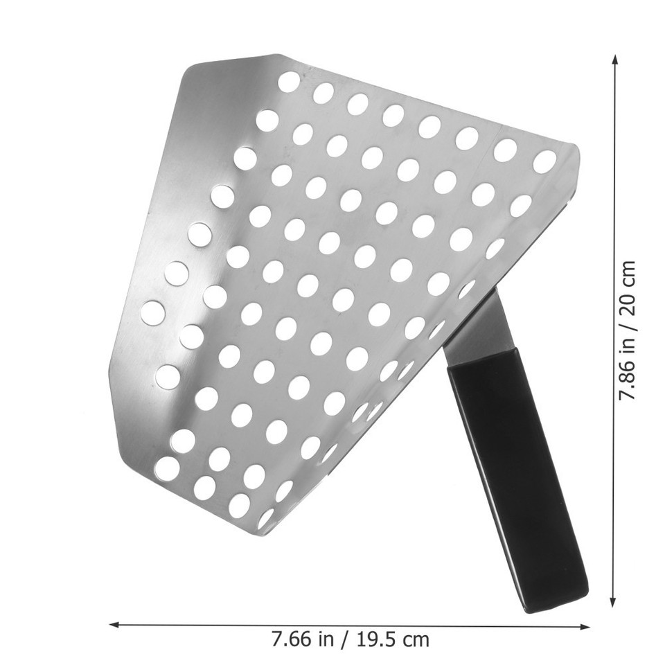 Metal Food Scoops French Fry Deep Fryer Strainer Stainless Steel ...
