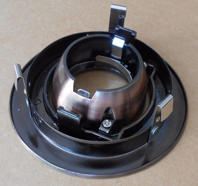 4" INCH CAN 12V MR16 RECESSED LIGHT ADJUSTABLE RING GIMBAL TRIM COPPER ...