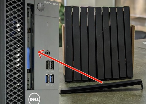 DVD drive ODD filler panel bay cover Dell Optiplex 3050 5050 7050 SFF ...