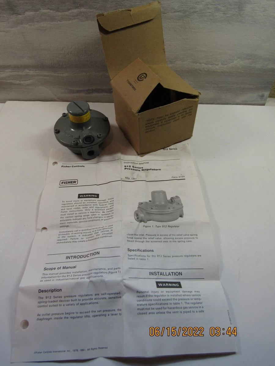 Fisher 1 WCC MR95L Pressure Regulator, 58% OFF