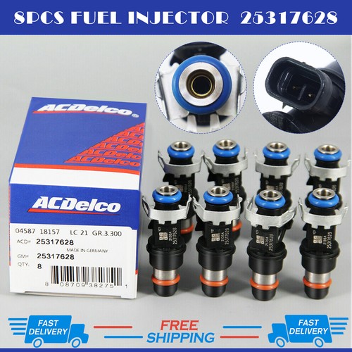 8Pcs OEM Fuel Injectors 25317628 For 99-07 Chevy Silverado 4.8/5.3/6.0L ...