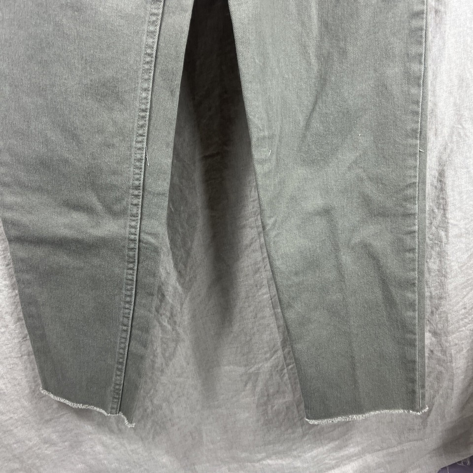 Zena Women's Green Straight Cut 5 Pocket Design High Waisted Jeans Size ...