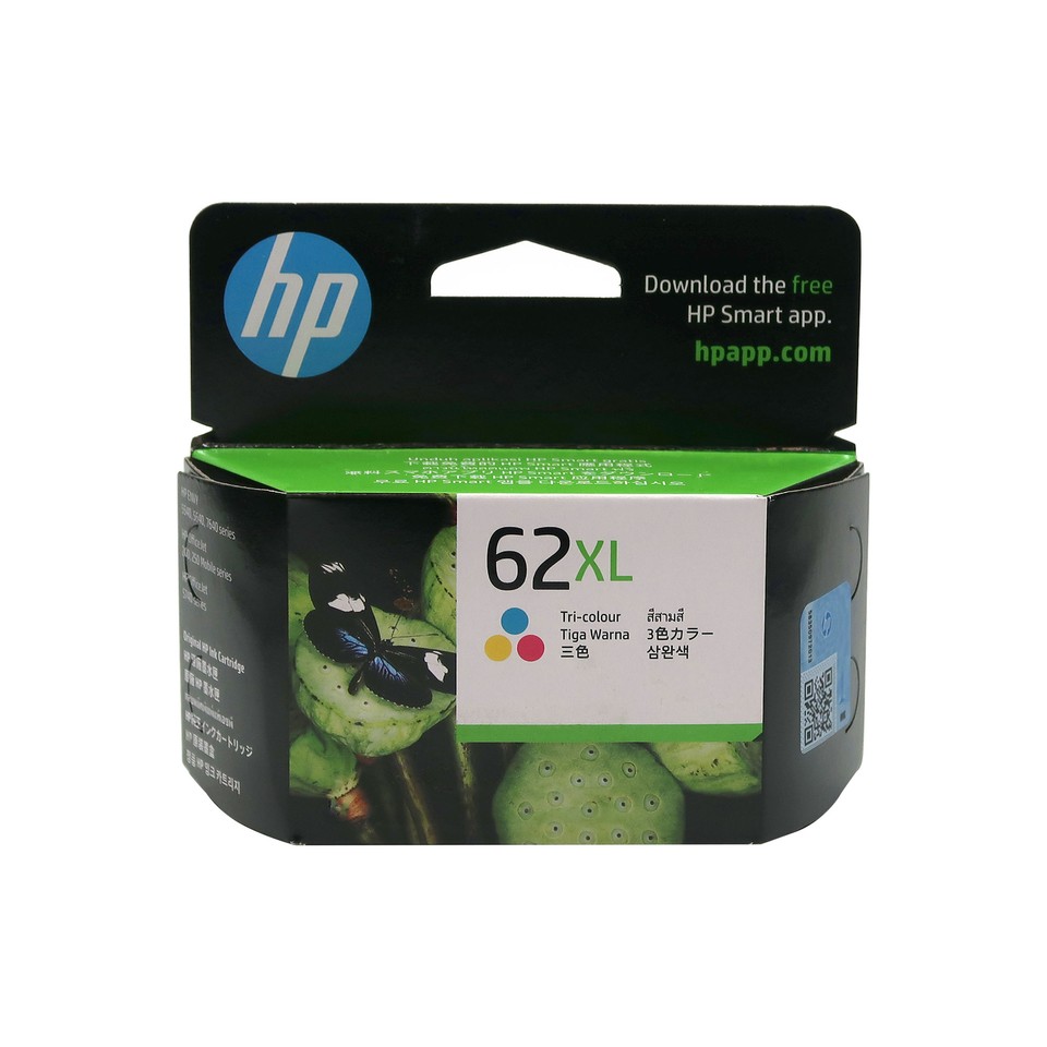 HP 62XL High Yield Black Original Ink Cartridge 600 Pages (C2P05AA) x2 ...
