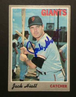 Jack Hiatt Giants signed 1970 Topps baseball card #13 Auto Autograph 1 ...