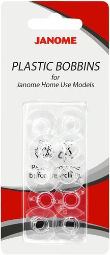 Janome Plastic Bobbins for All Home Use Models white" or "transparent ...