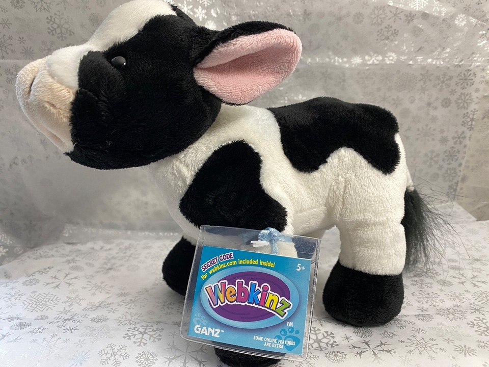 Webkinz Holstein Cow, New with sealed code tag, HM687,Rare Collectible ...