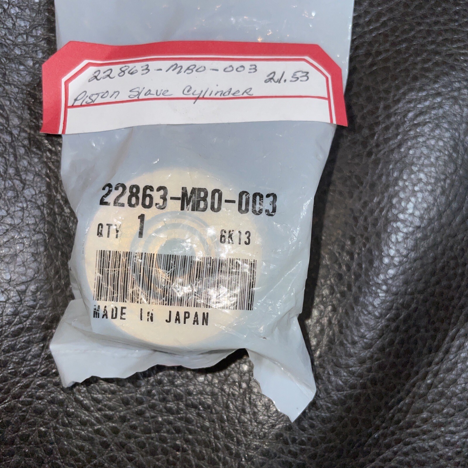 Honda OEM CLUTCH SLAVE CYLINDER PISTON 22863-MB0-003 Made in JAPAN for ...