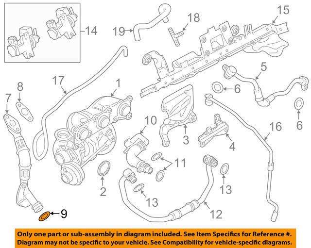 BMW 11427563453 Genuine OEM Oil Outlet Tube O-ring for sale online | eBay