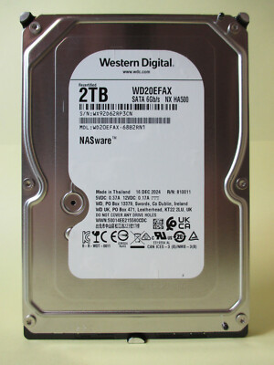 Western Digital WD Red - WD20EFAX - 2TB Festplatte Sata3 intern 3,5 ...