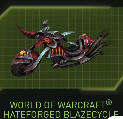 Hateforged Blazecycle - Wow mount code *Bonus - Thrillbot 9000 | eBay