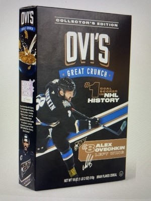 NEW FULL BOX ALEX OVECHKIN OVI’S GREAT crunch CEREAL 9/19/25 Washington ...