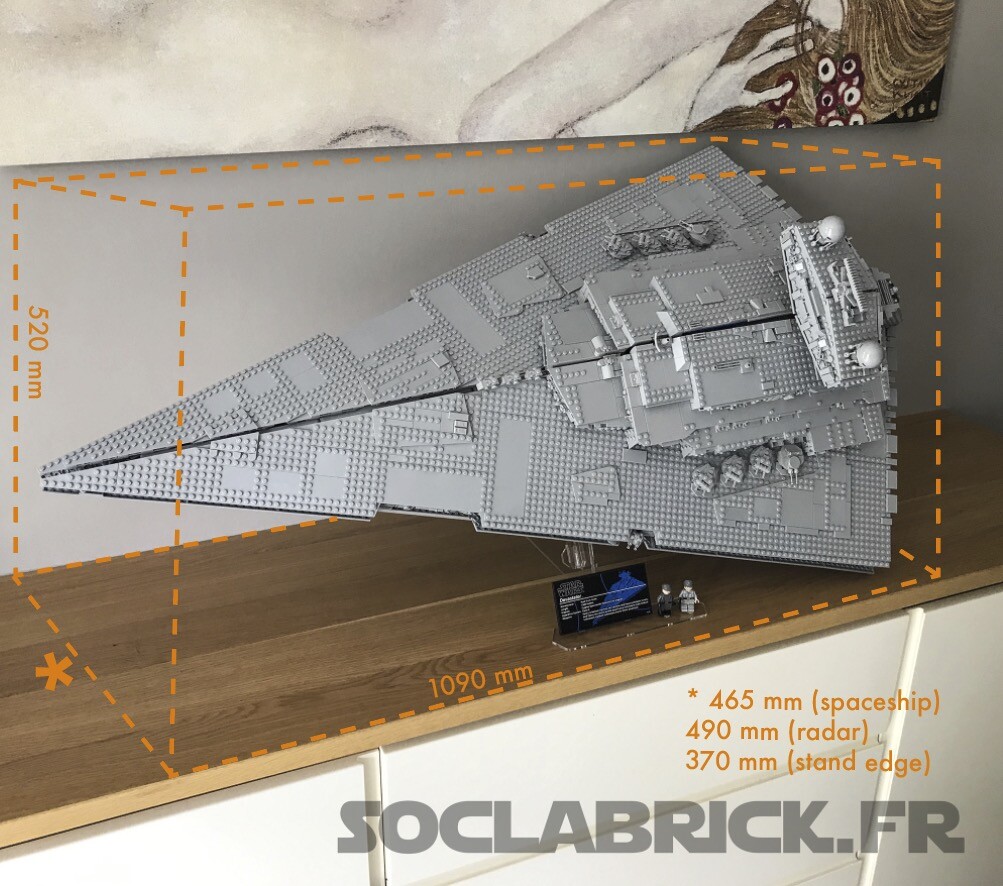 Socle support Lego 75252 Destroyer UCS en biais - Display stand | eBay
