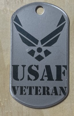 USAF Veteran Dog Tag | eBay