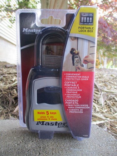 Master Lock 5400D Portable Combination Lock Box - Black | eBay