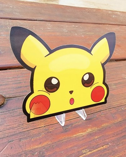 Pikachu Pokemon Anime 3D Lenticular Motion Car Sticker Decal Peeker | eBay