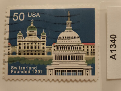 Switzerland Founded 1291 50 Cents United States USA Postage Stamp | eBay