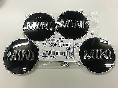 4 x 54mm For MINI COOPER Wheel Hub Center Caps Cover Emblem Badge ...