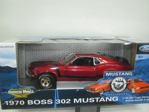 1970 BOSS 302 MUSTANG 40TH ANNIVERSARY METALLIC RED NEW IN BOX | eBay