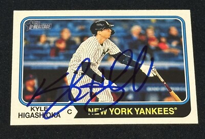 2023 Topps Heritage Signed Kyle Higashioka #633 Auto Card Yankees ...