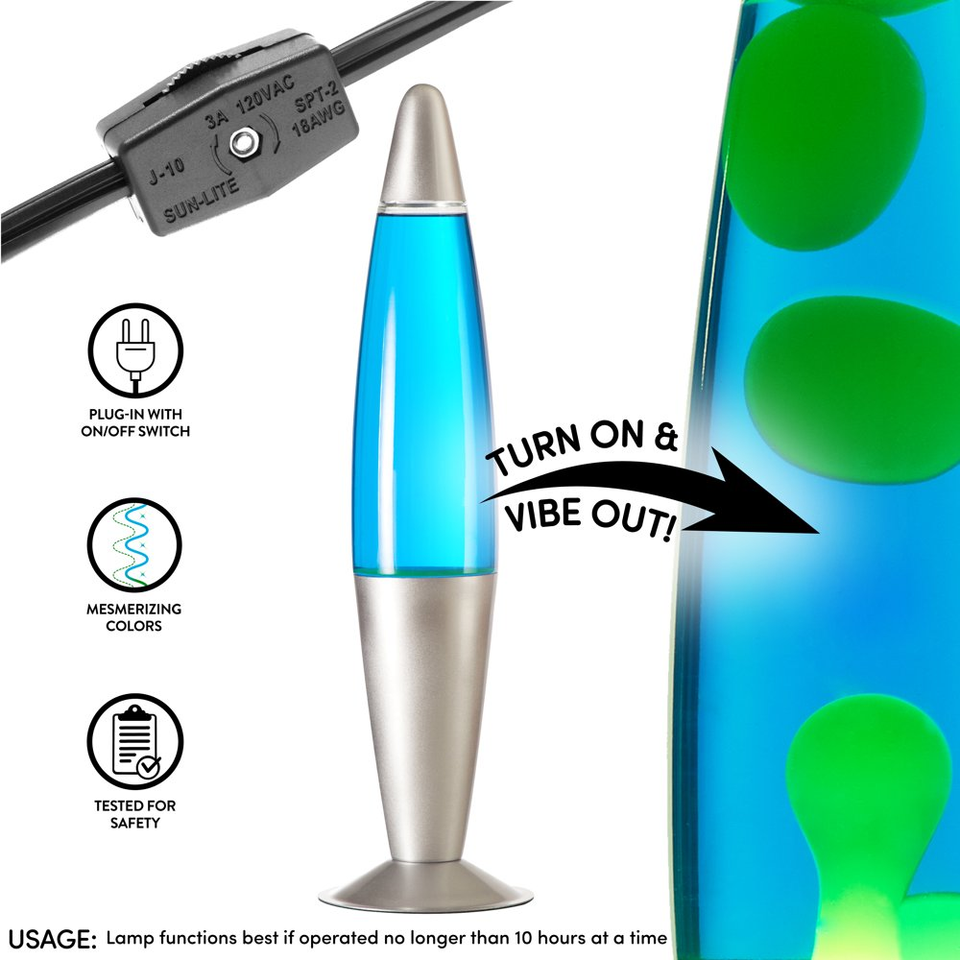 LAVA VOLCANO LAMPS 16-Inch Motion Lamp Multiple Colors | eBay