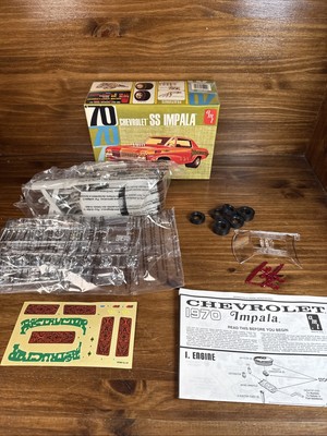 1:25 AMT '70 Chevy Impala SS Model Kit 6172 - Sealed Bags | eBay