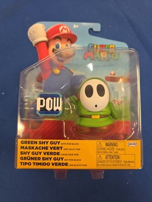 Jakks Pacific 42681 World Of Nintendo 4 Inch Green Shy Guy POW Box ...