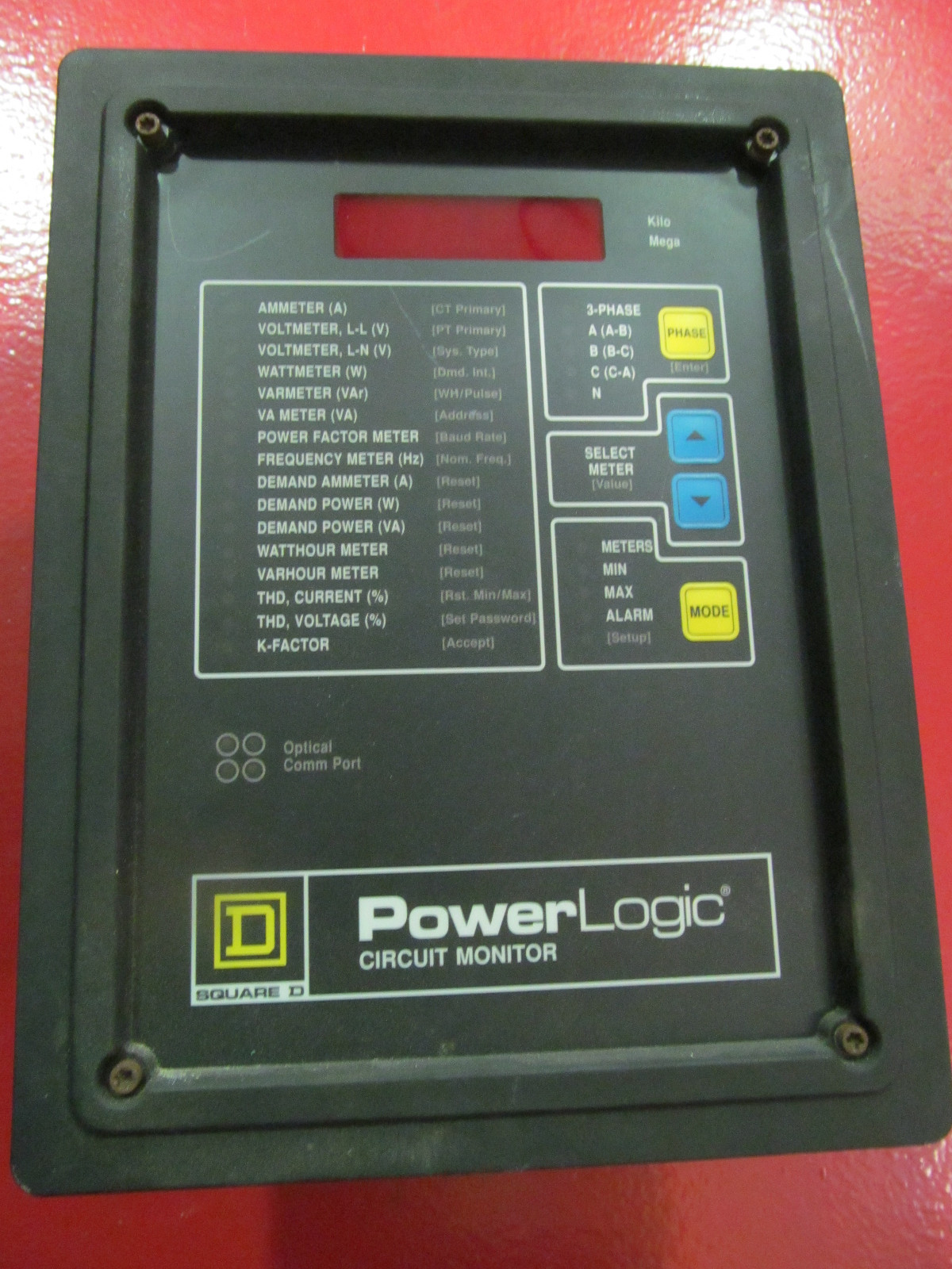 Square D Power Logic Circuit Monitor Class 3020/CM2350 With I0M-18 ...