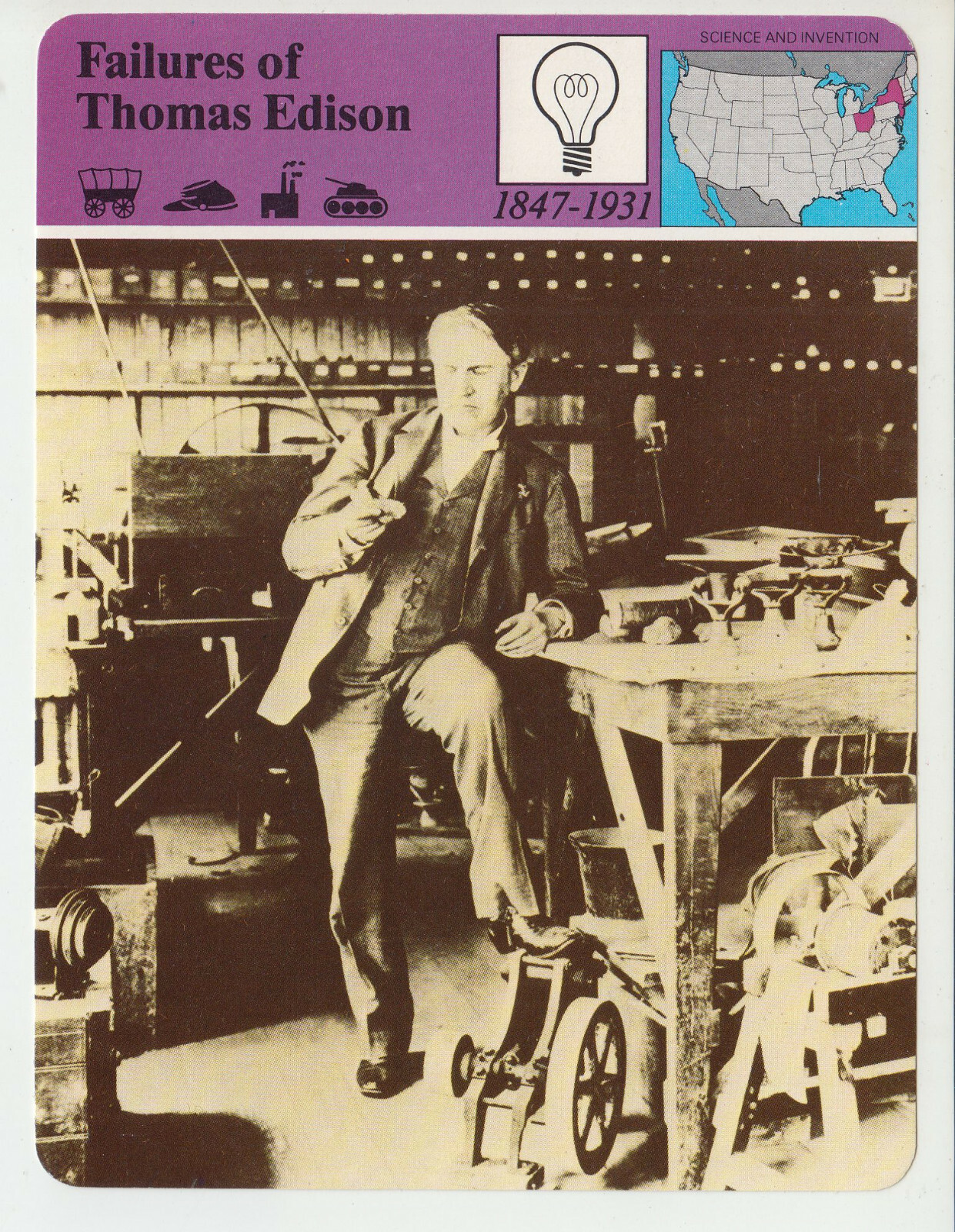 THE FAILURES OF THOMAS EDISON Ore-Milling Lab Photo 1980 STORY OF ...