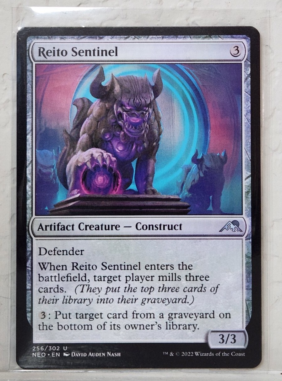 MTG Reito Sentinel 256/302 Kamigawa: Neon Dynasty Regular NM | eBay
