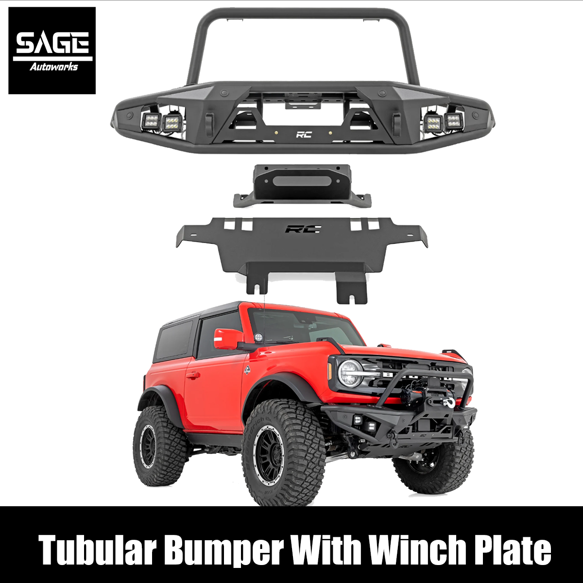 Ford Bronco Tube Bumper Empi 3101 Recognized Front Single