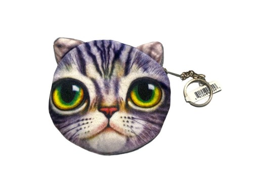 4.25" Soft Feel CAT Face Coin Purse w/ Zipper | eBay