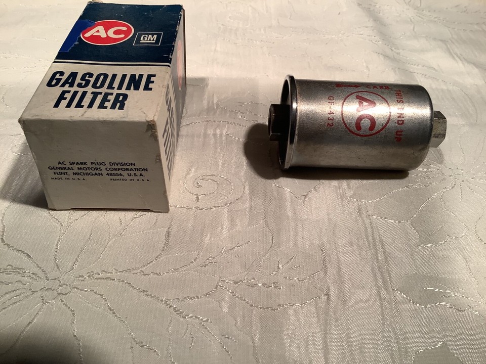 AC Delco GF 432 Fuel Filter Original NOS i Corvette Chevelle, Camaro ...