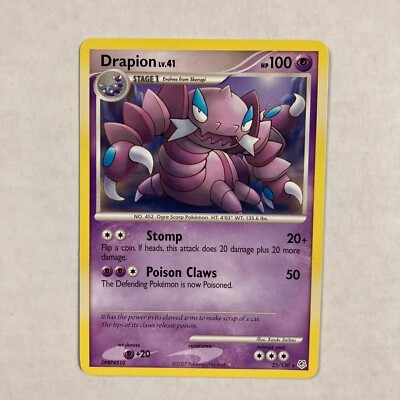 Pokémon TCG Drapion 23/130 card Diamond & Pearl | eBay