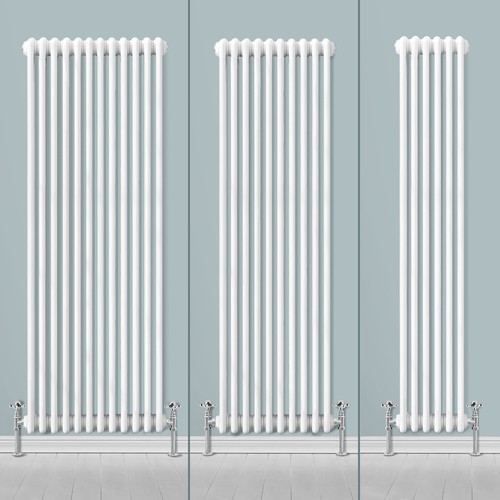 1800mm Traditional Cast Iron Style Rad Vertical 3 Column Bathroom ...