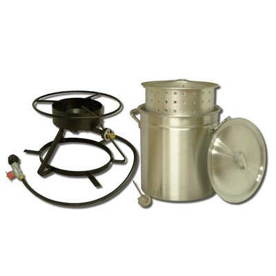 KING KOOKER 5012 BOILING AND STEAMING COOKER PACKAGE W/ 50 QT POT ...