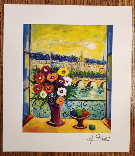 Jean-Claude Picot 2021 La Fenetre Ouverte 11.5"x10" Lithograph COA | eBay