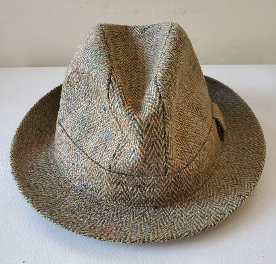 Vtg Cable Car Clothiers Robert Kirk 1939 Fedora Hat Gray Tweed 7 3/8 ...