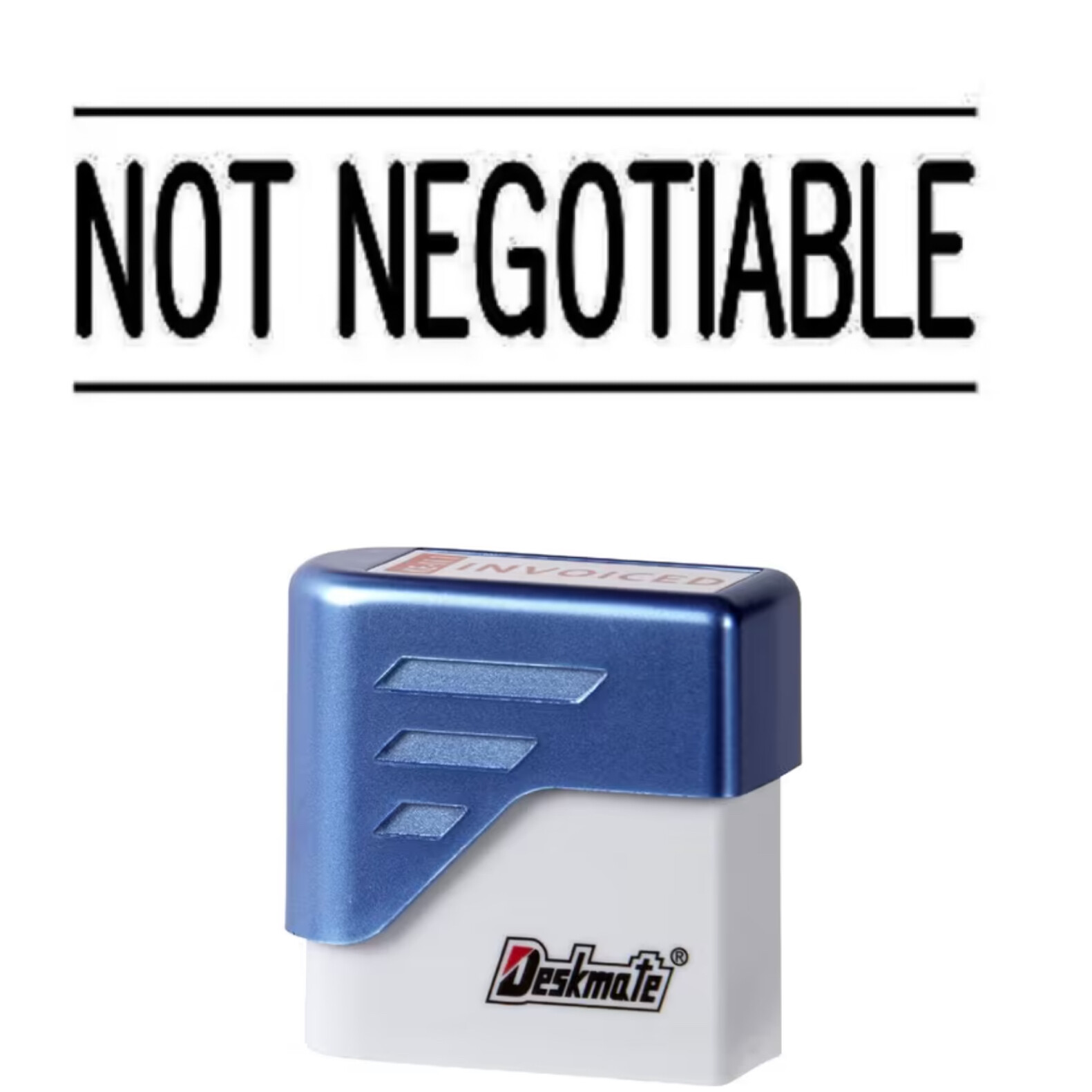 { NOT NEGOTIABLE } Pre-Inked Self-Inking Rubber Stamp Office Stationery ...