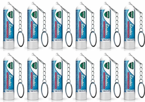 24x Vicks Inhaler for Nasal Congestion Cold Blocked Nose Sinus Fast ...
