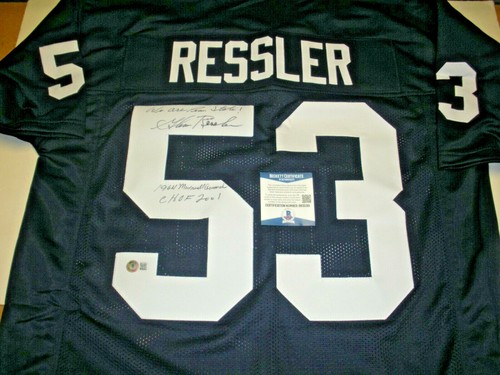 GLENN RESSLER WE ARE PENN STATE CFHOF-2001 LAST ONE BECKETT/COA SIGNED ...