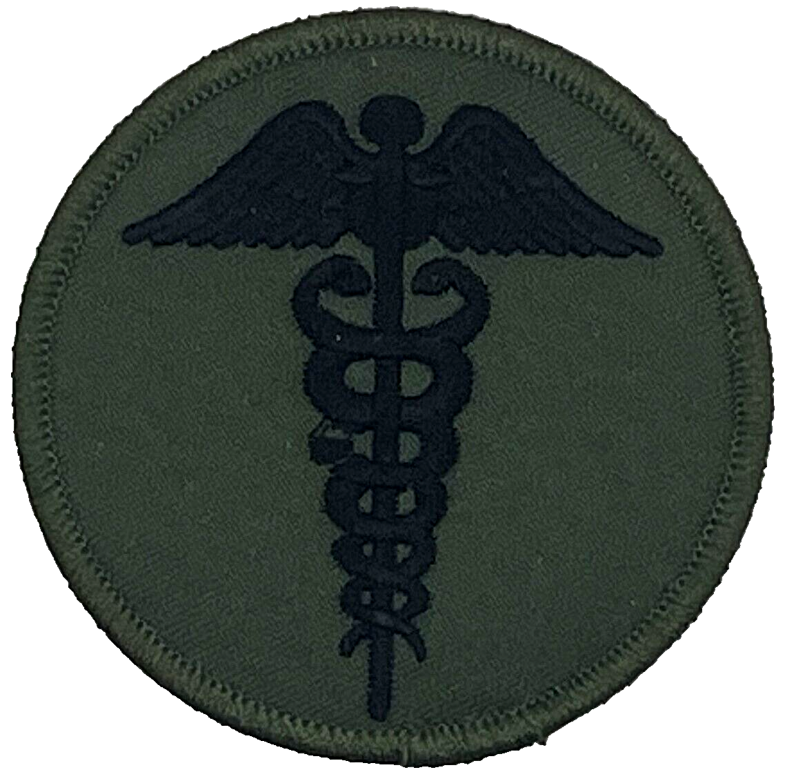 MEDICAL CADUCEUS OD SUBDUED MEDIC EMT RON ON EMBROIDERED APPLIQUE PATCH EE-219 | eBay