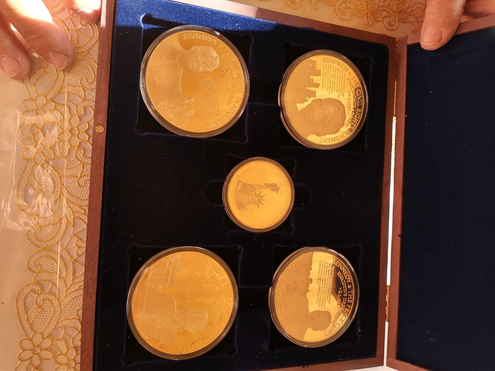 Life and Legacy of JFK Coin Set John F. Kennedy 24k Gold Plated w/ COA ...