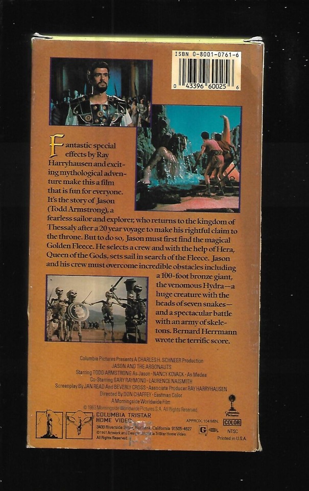 * RARE * Don Chaffey's JASON AND THE ARGONAUTS - Todd Armstrong / Nancy ...