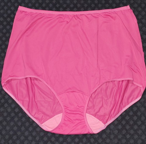 Shadowline Tricot Nylon Sissy Panty Slippery 10/3XL Hard Candy PINK ...
