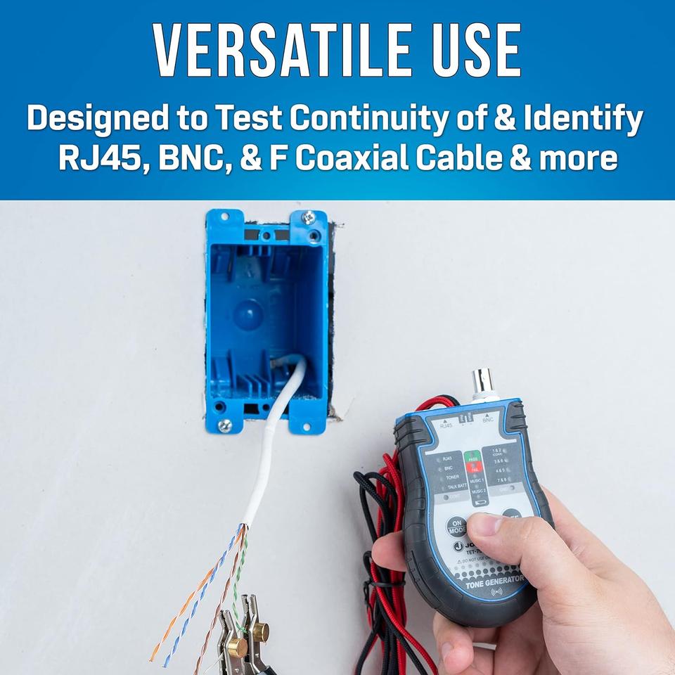 TETP-901 Coax & Network Cable Tester Tone & Probe Kit+ W/Abn Clips | eBay