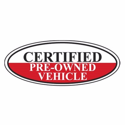 Car Dealer Windshield Certified Pre-Owned Vehicle Stickers 6 packs Red ...