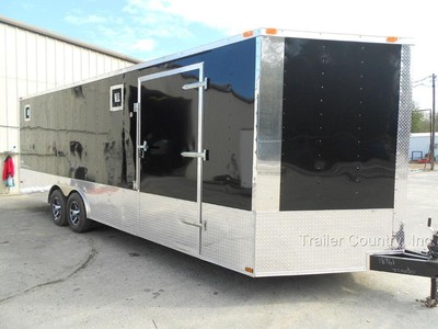 NEW 2025 8.5 X 24 8.5X24 ENCLOSED RACE READY CARGO CAR HAULER TRAILER ...
