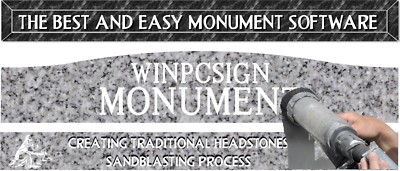 WinPCSIGN Monument software. Create traditional cemetery headstones | eBay